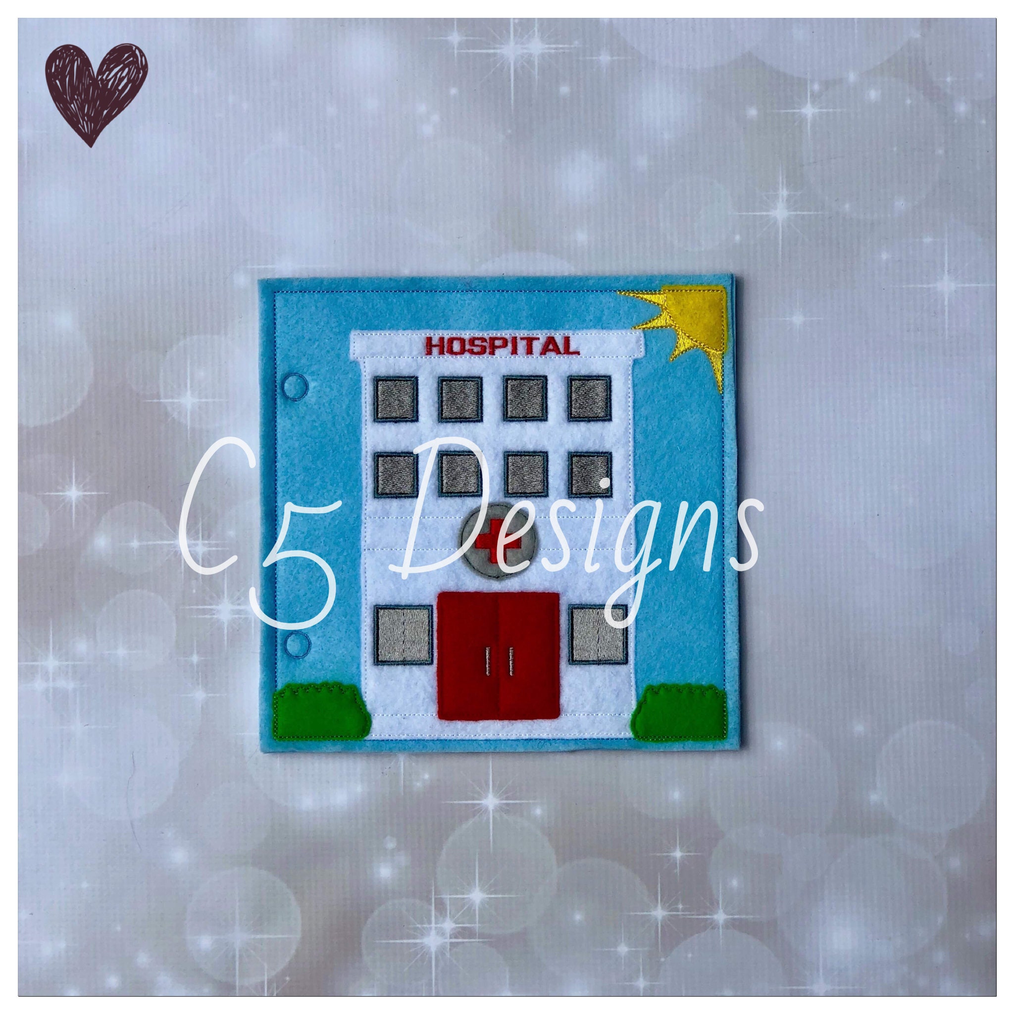 ITH Digital Embroidery Design Hospital Finger Puppet Set - Etsy