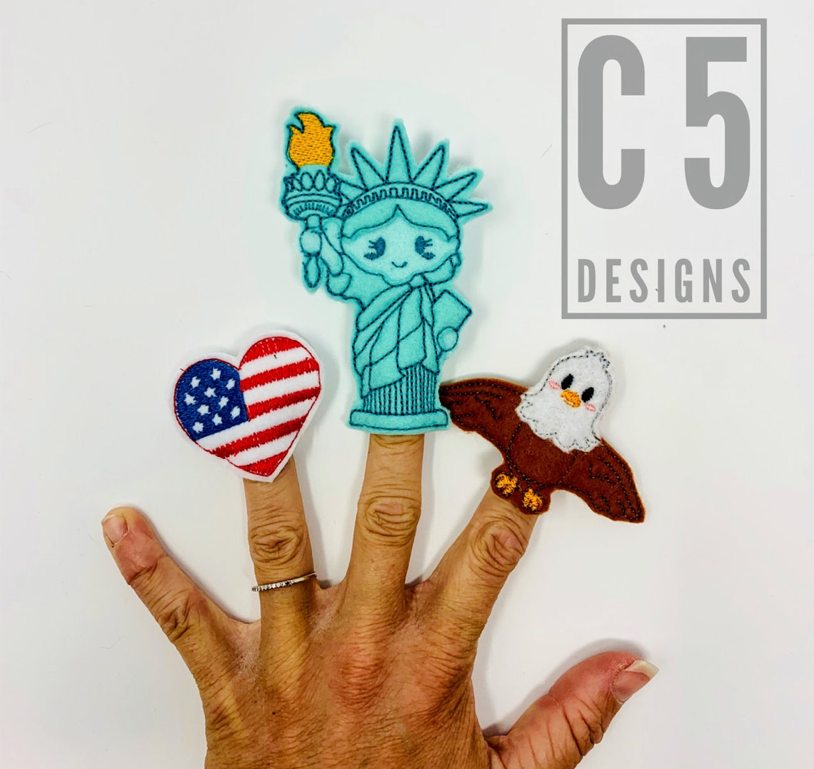 ITH Digital Embroidery Design Statue of Liberty Finger | Etsy