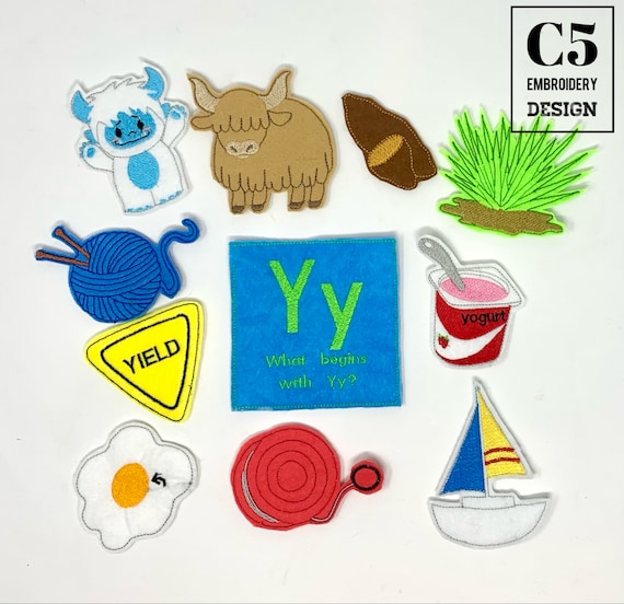 ITH Digital Embroidery Design y Alphabet Finger | Etsy
