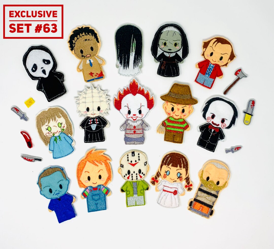 ITH Digital Embroidery Design - Exclusive Set #63 - Horror Film Finger ...