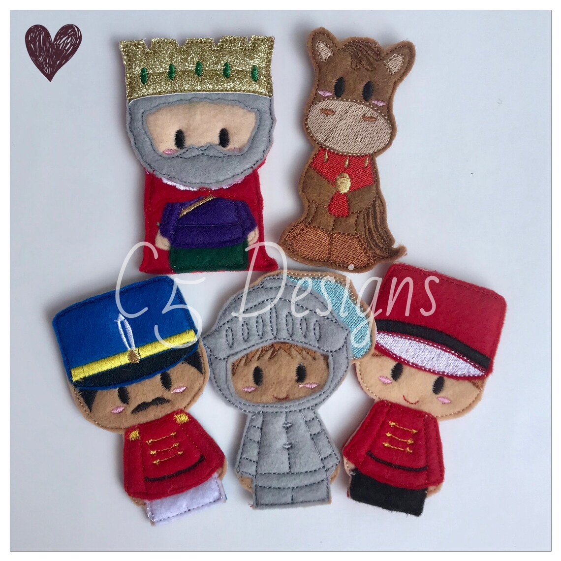ITH Digital Embroidery Design - Humpty Dumpty Finger Puppet Set - 4X4 ...