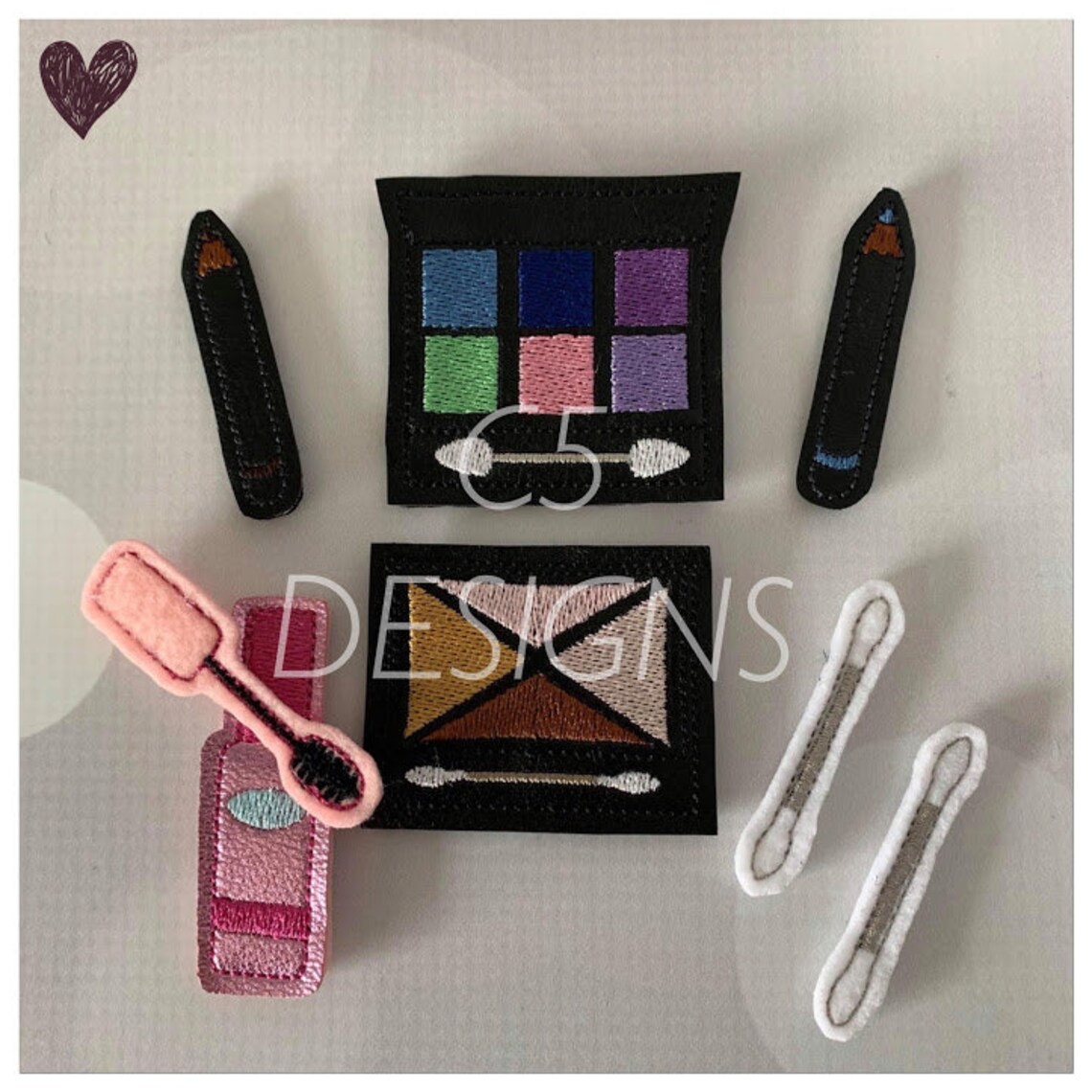 ITH Digital Embroidery Design Makeup Kit and Busy Book Page | Etsy