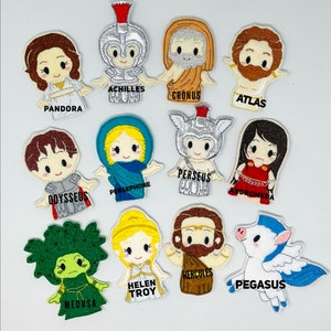 ITH Digital Embroidery Design - Greek Gods Finger Puppet Set 2 - 4X4 ...