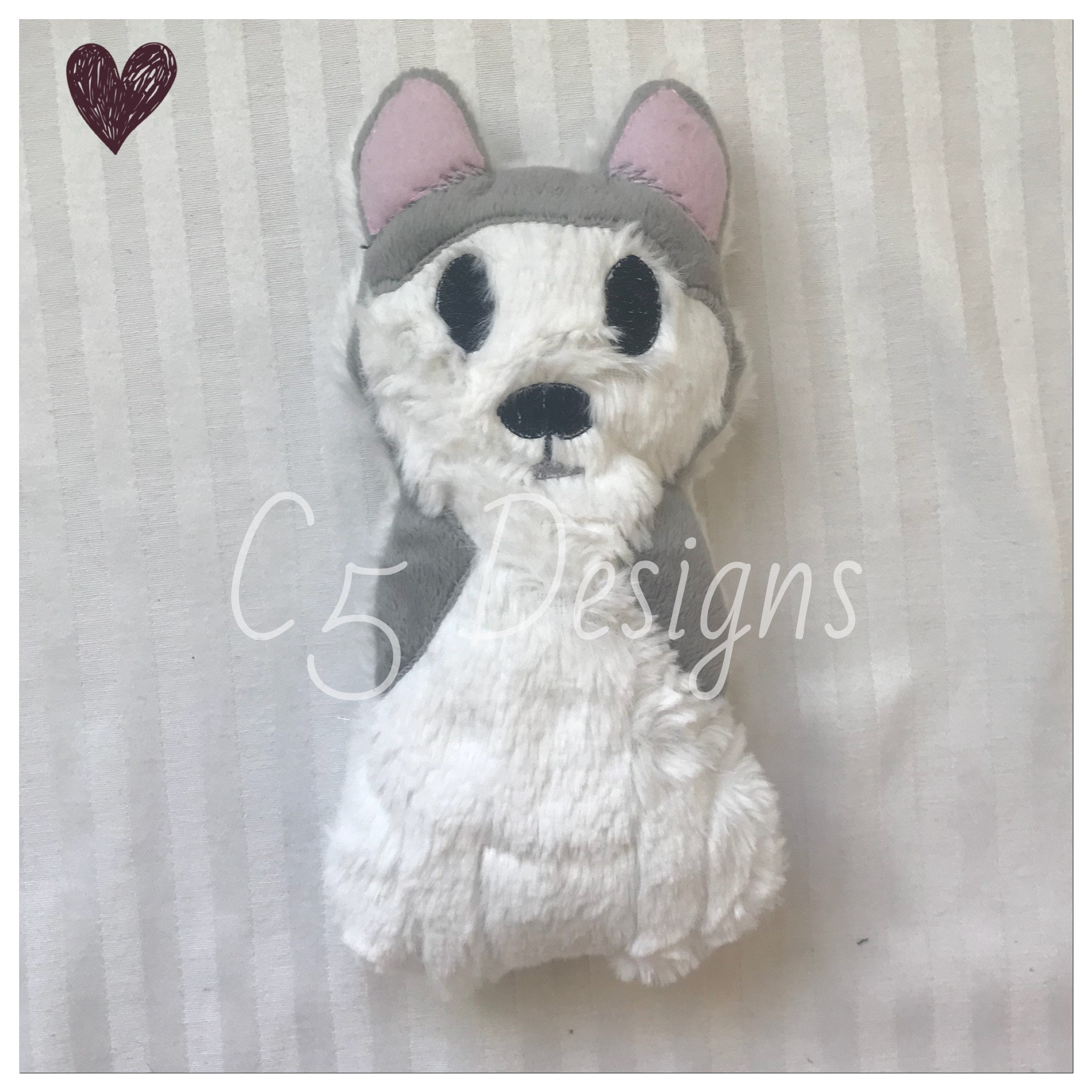 ITH Digital Embroidery Design - Husky Stuffie - 4X4 Hoop and Larger ...