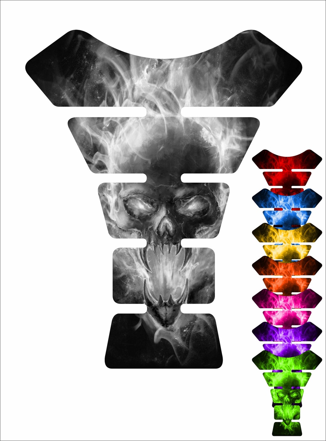 Motorcycle Sport Bike 3D Gel Domed Gas Tank Pad Protector Universal ...