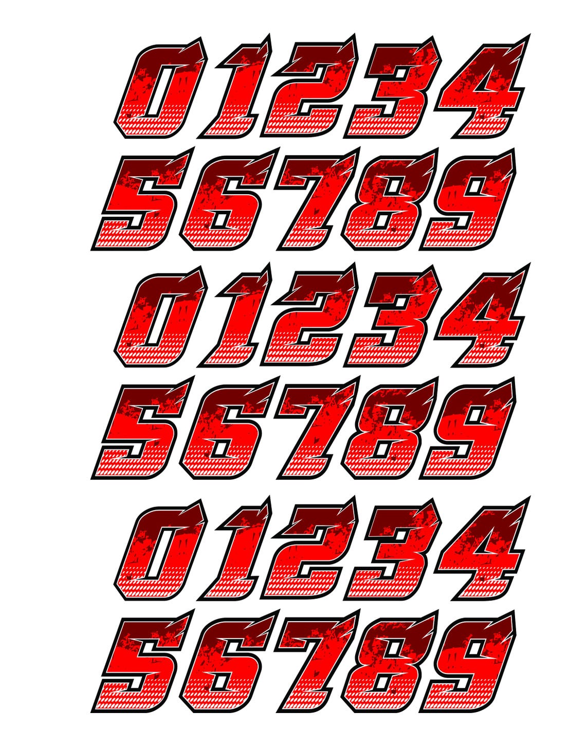 Red Dark Red Black Point Design Youth Helmet Numbers Sports Baseball ...