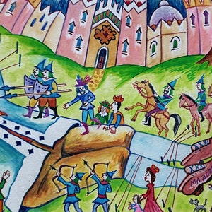 Humorous Illustration of the Book gulliver's - Etsy