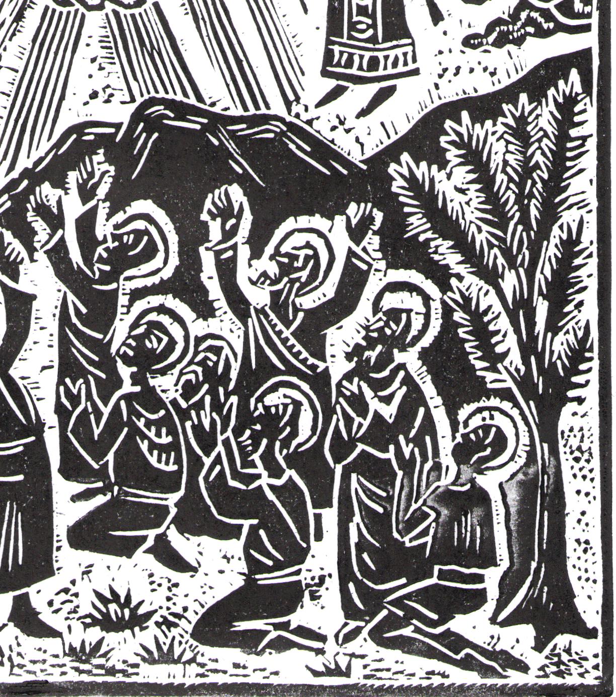 Ascension of Christ ,bible, Christianity, Linocut - Etsy