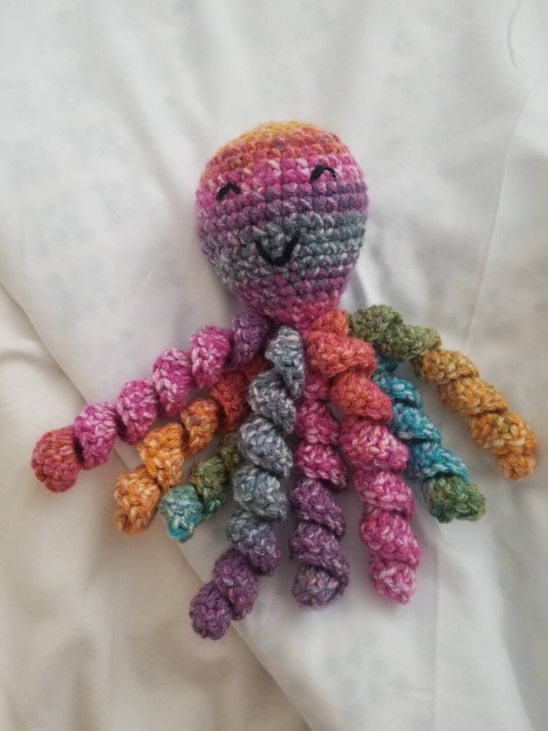 Crocheted Octopus / NICU Safe / Preemie / Multicolor / Toy / Boy / Girl ...