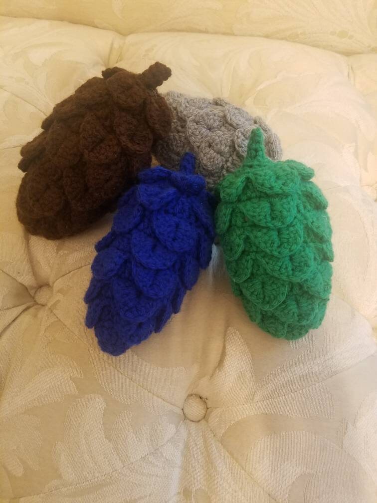 Crochet Pine Cones / Decor / Stuffed / Woodland / Plush / Natural ...