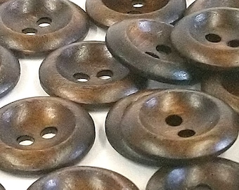 Natural Wood Buttons | Etsy UK