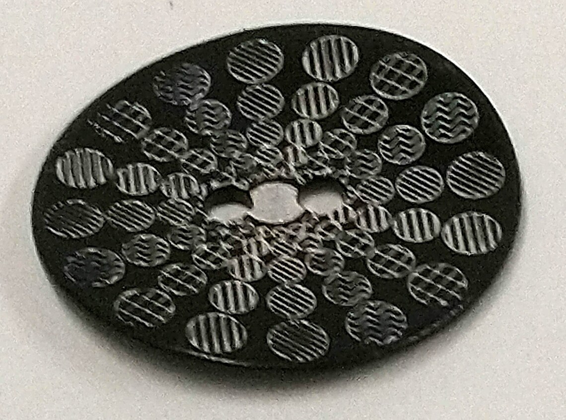 Black Shell Natural Patterned Buttons 15mm and 23mm Buttons - Etsy UK