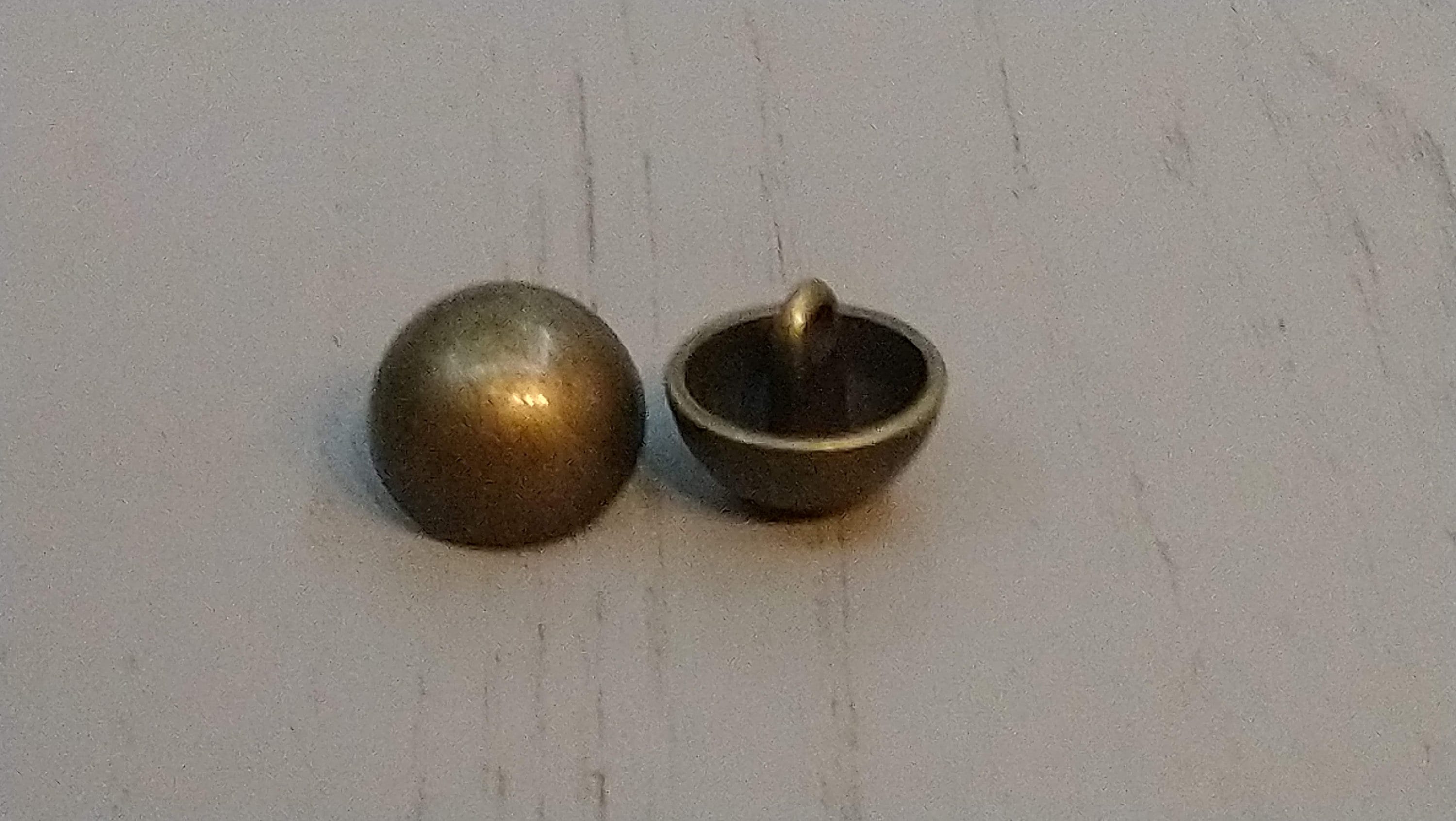 Brass Buttons 12mm 1/2 15mm 5/8 20mm | Etsy
