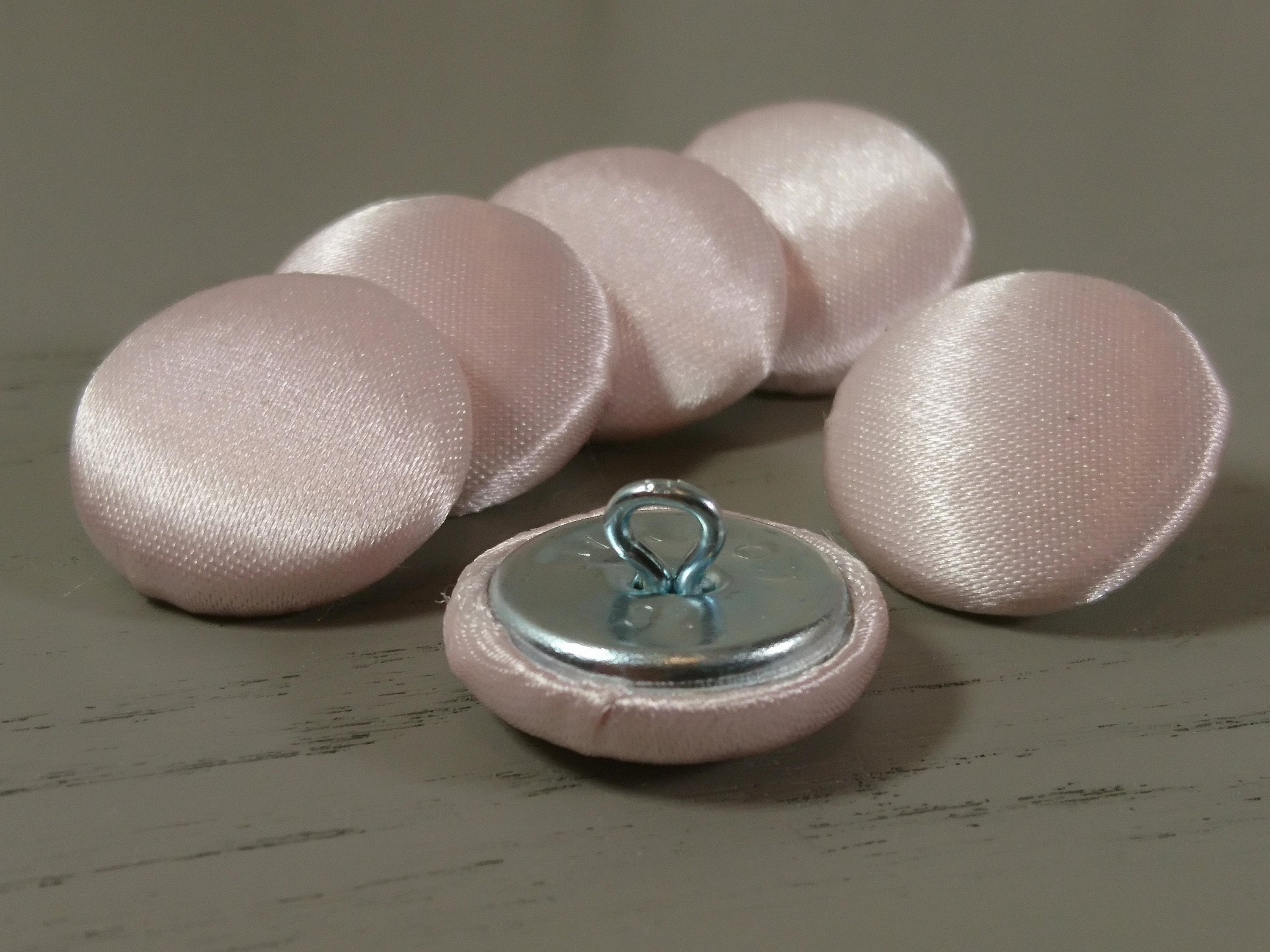 Pink Satin Sew on Buttons Various Sizes | Etsy