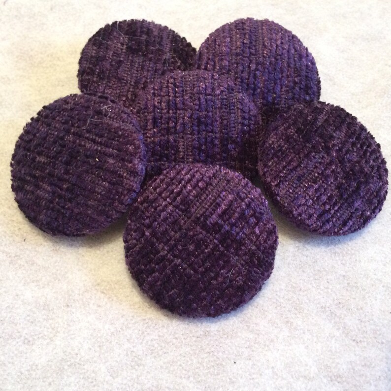 Pack of Purple Chenille Buttons Upholstery Tufting Buttons - Etsy UK