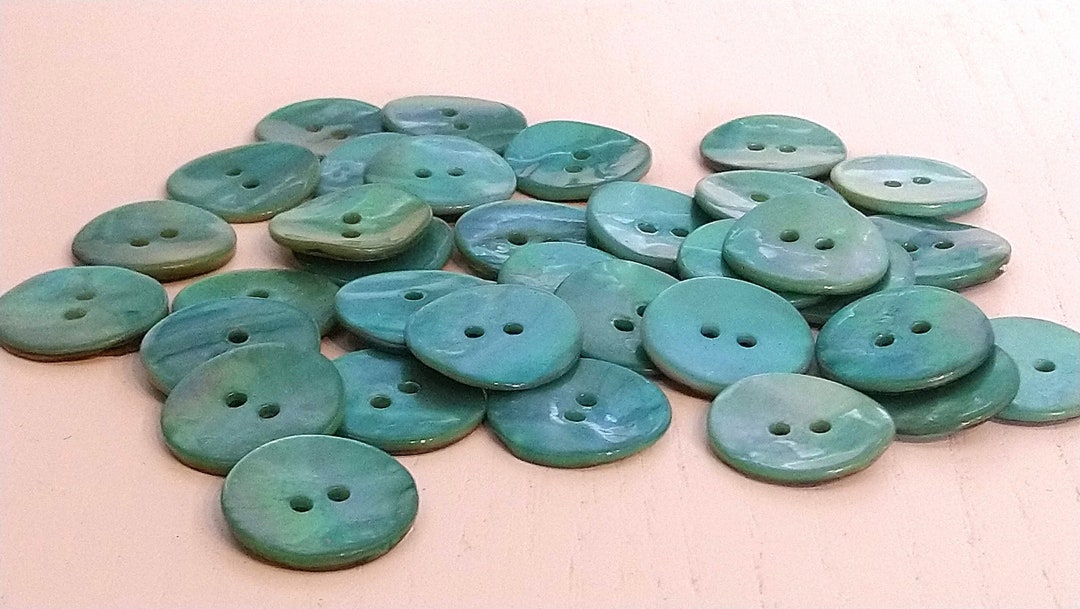 15mm, 20mm, 23mm or 28mm Turquoise Buttons, Mother of Pearl Buttons ...