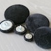 Pack of Black Velvet Buttons, Shank Back Buttons or Loop Back Buttons ...