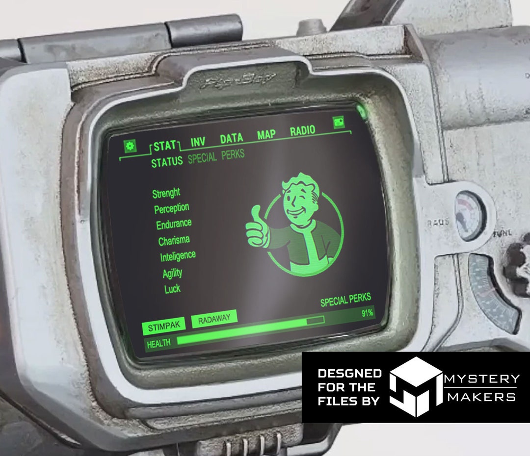 Animated DISPLAY for Fallout Pipboy (TV Show) Cosplay - Lenticular ...