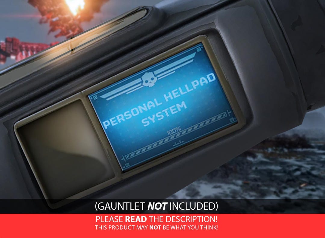 Helldivers 2 Animated "hellpad" Cosplay Arm-display - Lenticular Screen ...