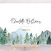 Editable Woods Mountain Pine Trees Table Numbers Place Cards Printable ...