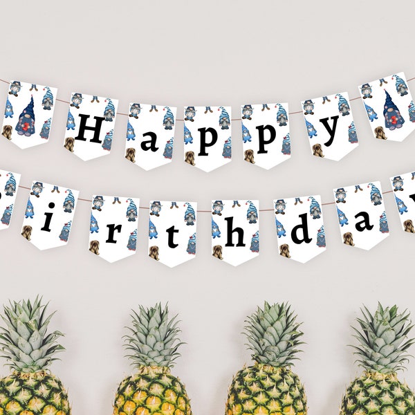 Birthday Gnome Printable - Etsy