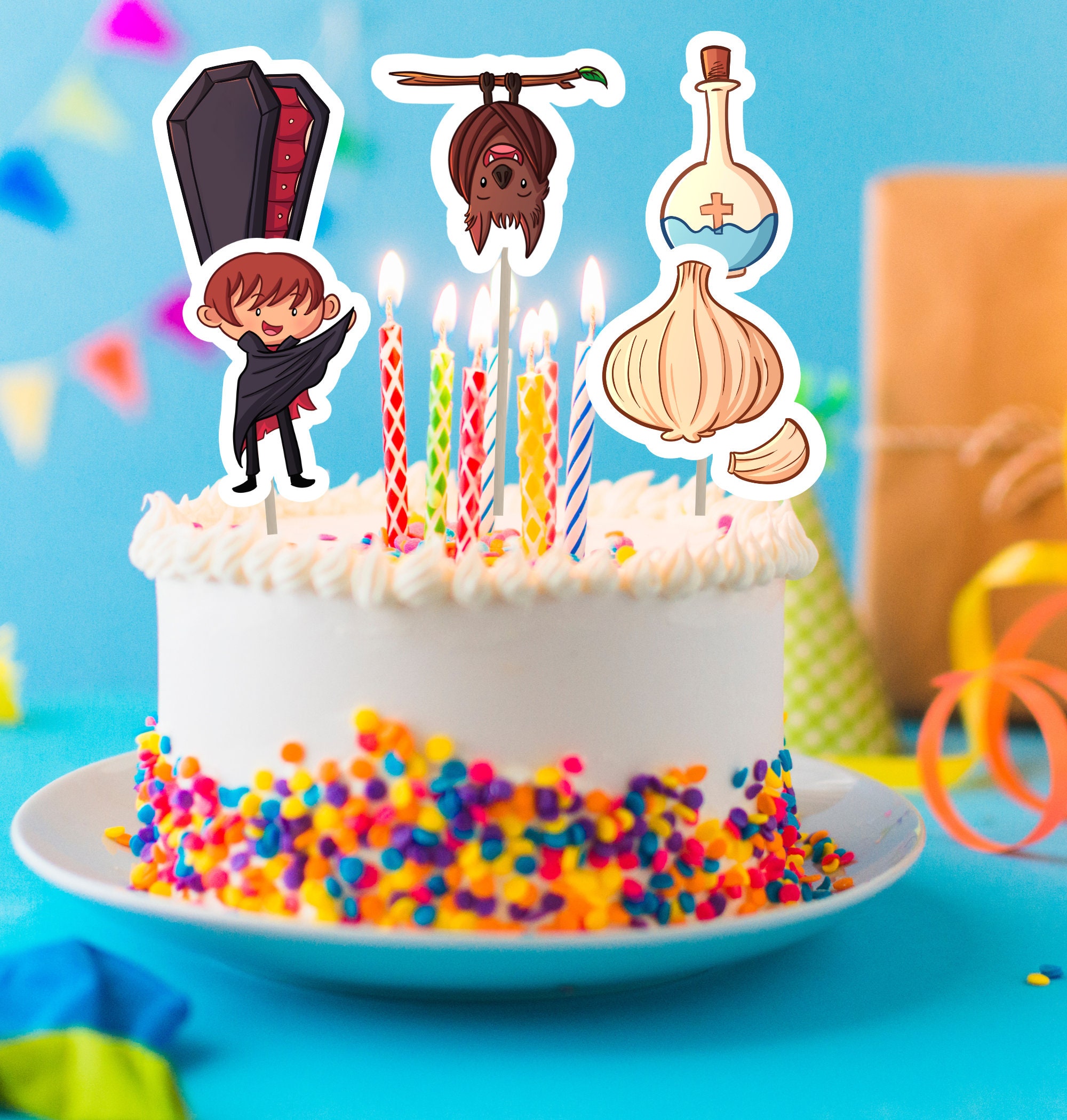 Cute Vampire Boys Printable Cake Topper Table Decor - Etsy