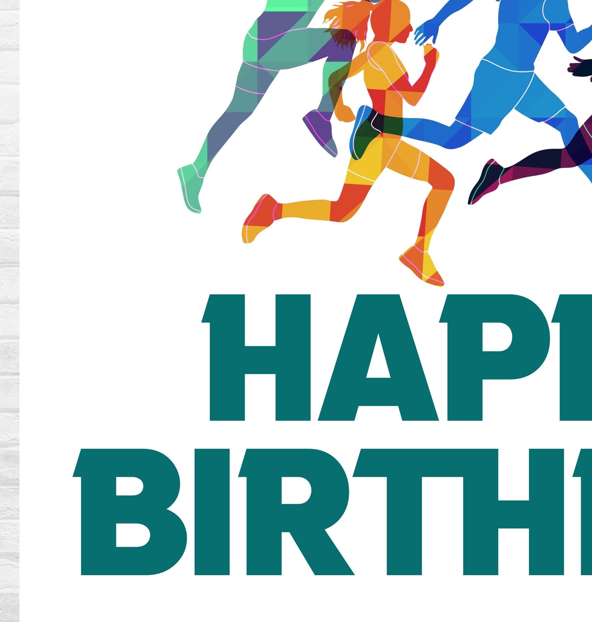 Runner Running Backdrop Background Printable Digital Instant Download ...