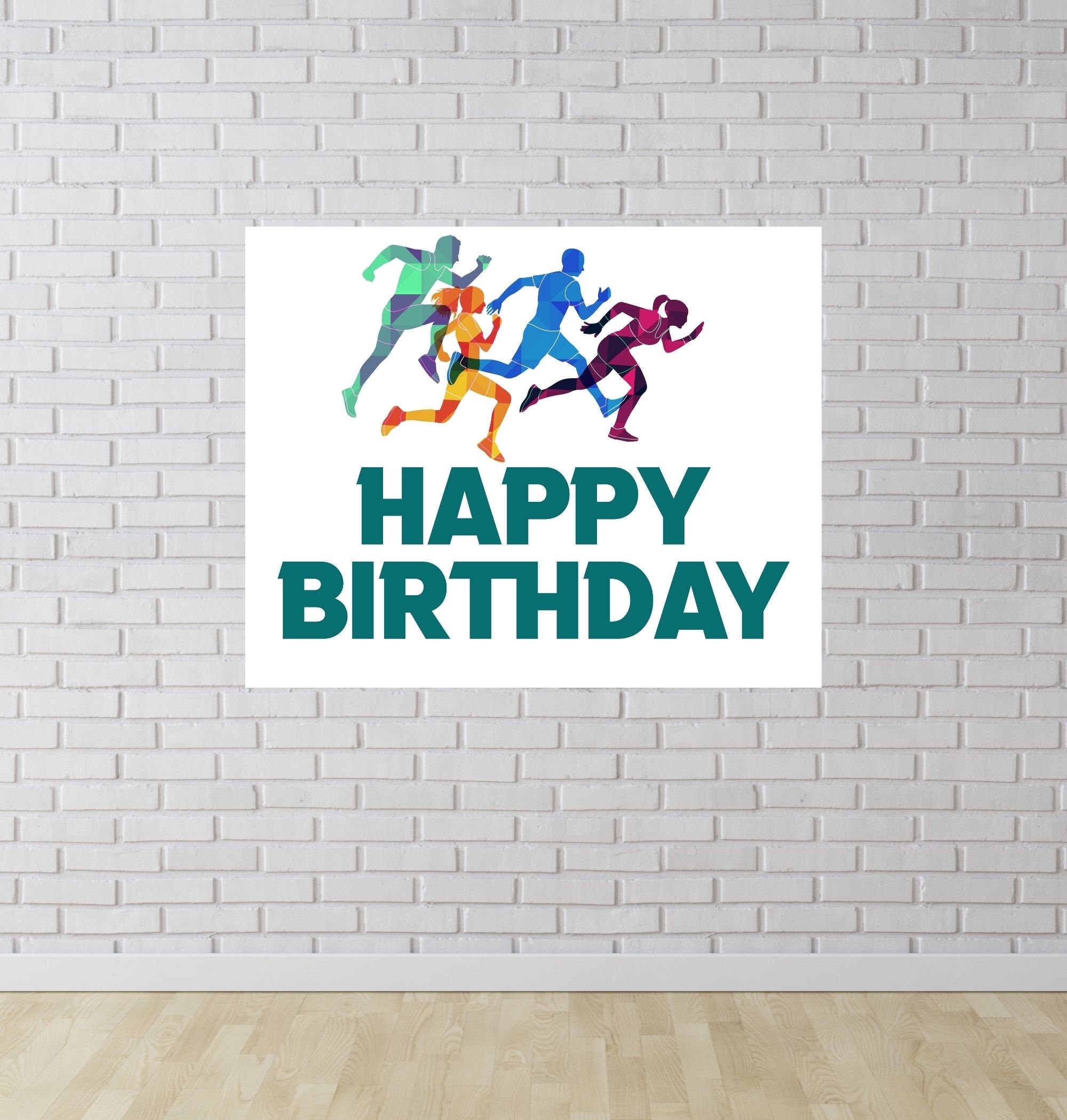 Runner Running Backdrop Background Printable Digital Instant Download ...