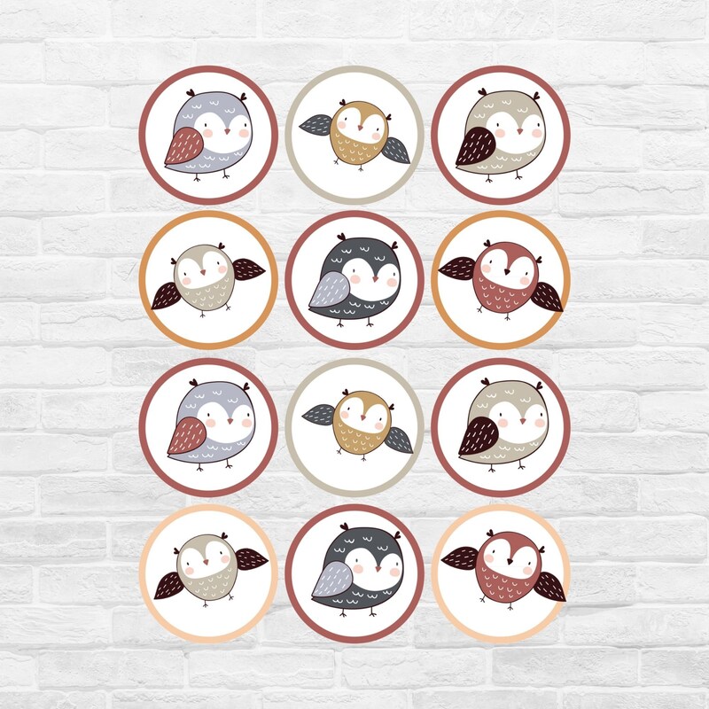 Owl Cupcake Toppers - Etsy