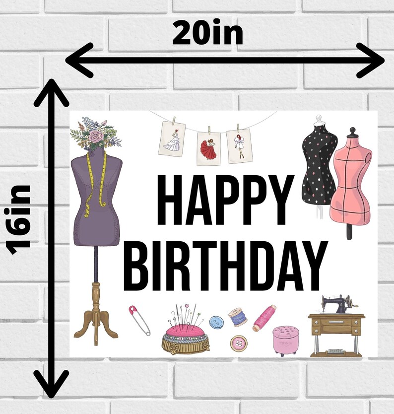 Sewer Sewing Sewist Backdrop Background Printable Digital Instant ...