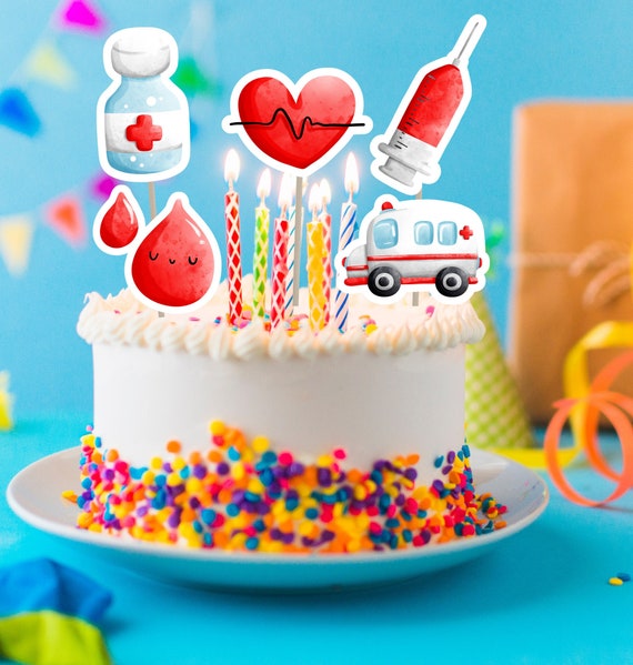 Doctor Nurse Hospital Medical Printable Cake Topper Decor - Etsy