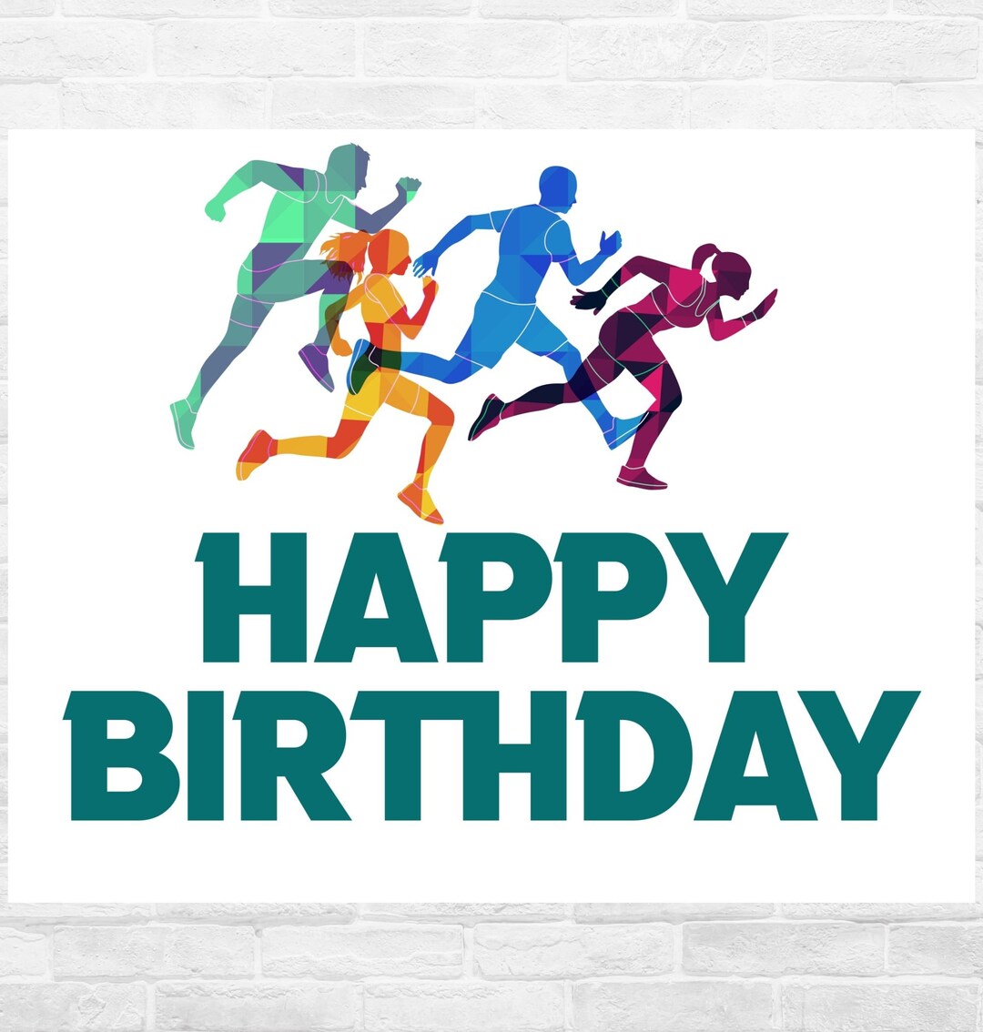 Runner Running Backdrop Background Printable Digital Instant Download ...