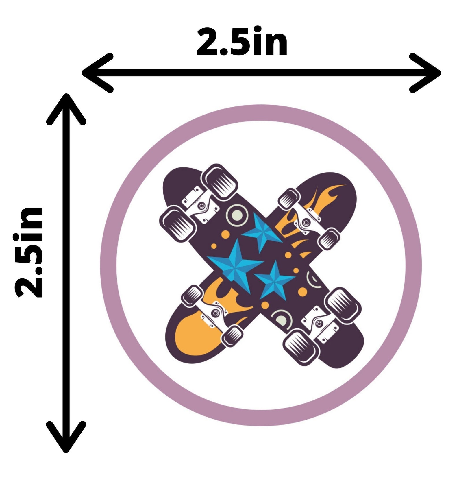 Skateboarding Skater Cupcake Toppers Gift Tags Printable | Etsy