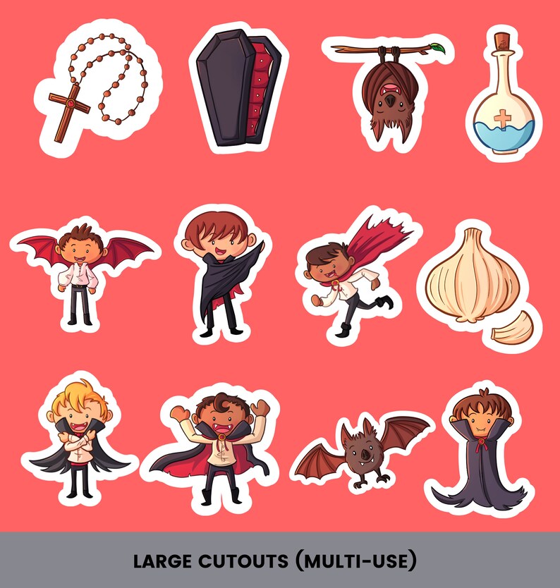 Cute Vampire Boys Printable Cake Topper Table Decor - Etsy