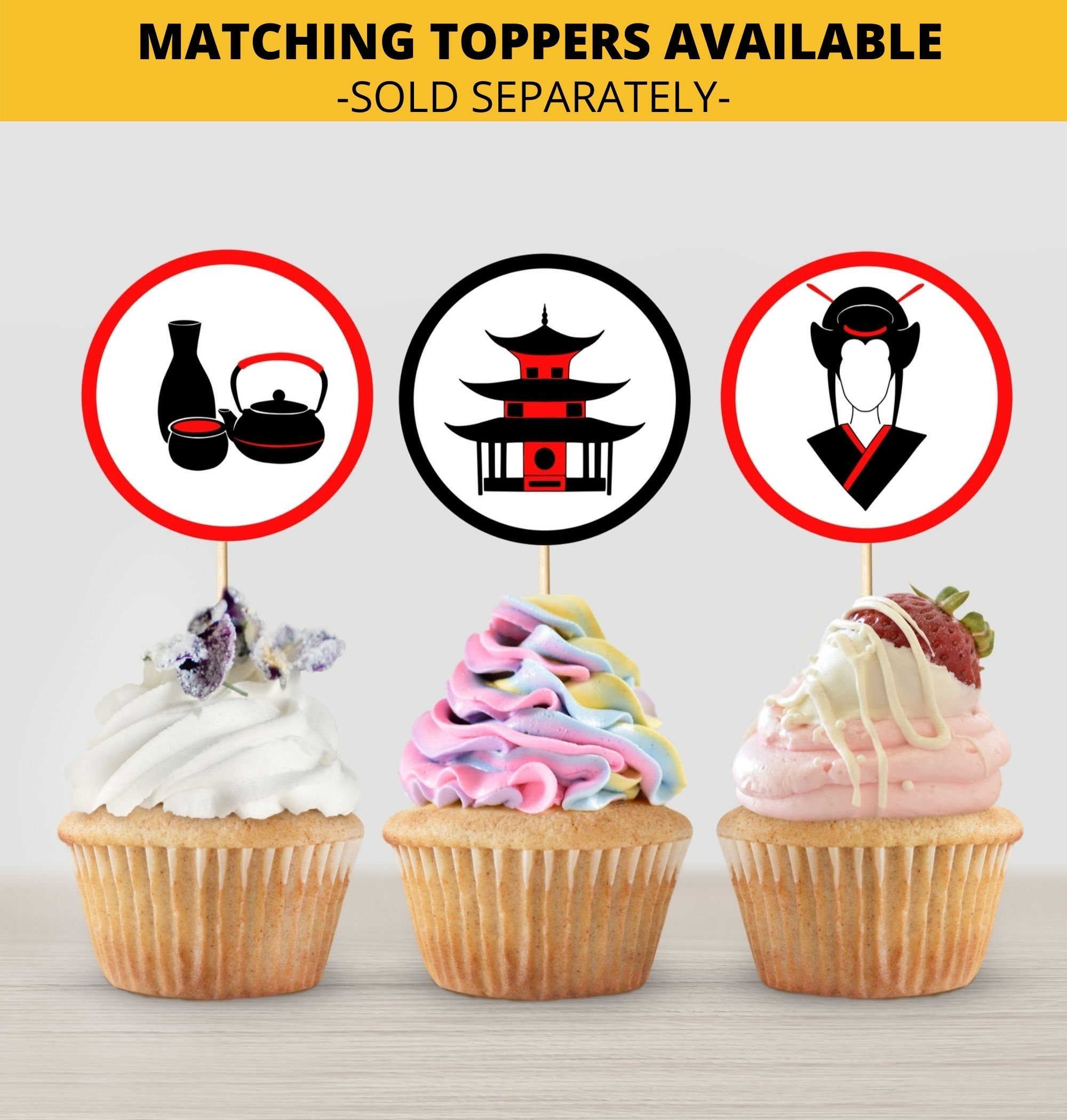 Asian Chinese Japanese Backdrop Sign Printable Digital Instant Download ...