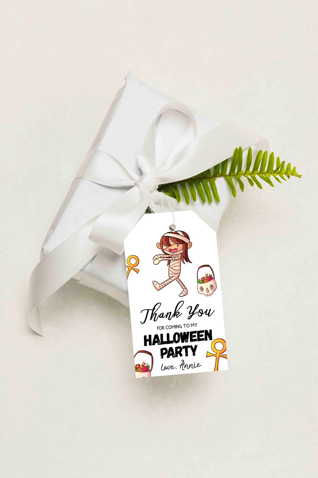 Editable Cute Mummies Halloween Party Kids Party Favor Tags Cute ...