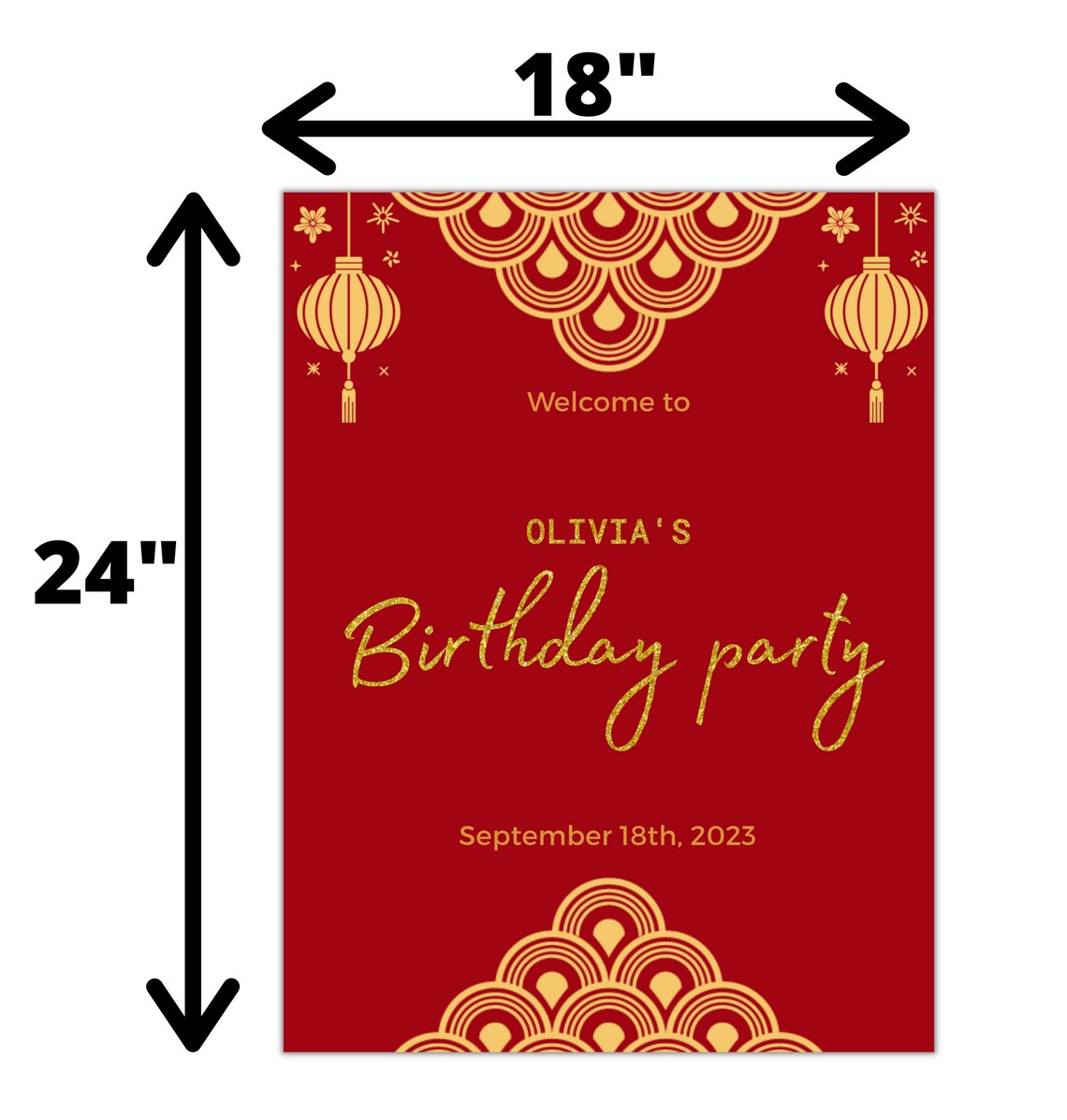 Editable Asian Chinese Japanese Welcome Sign Poster Custom Personalized ...