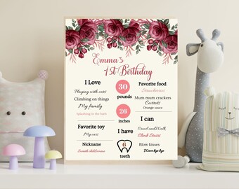 Printable First Year Photo Banner Monthly Milestones - Etsy