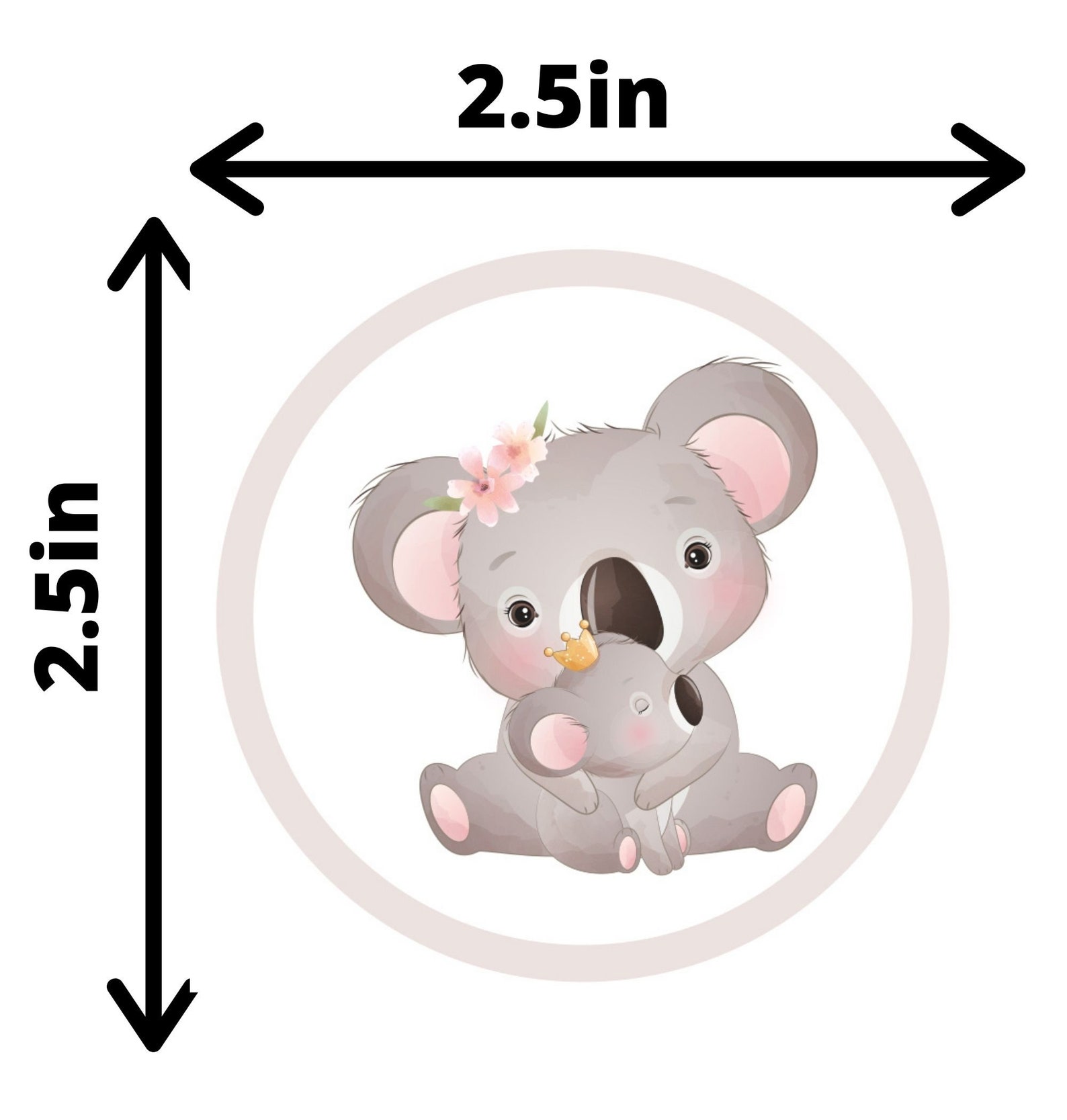 Koala Cupcake Toppers Gift Tags Printable Digital Instant - Etsy Australia
