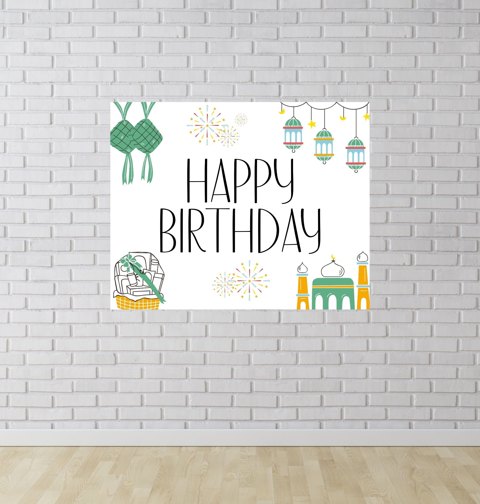 Muslim Islamic Backdrop Background Printable Digital Instant Download ...