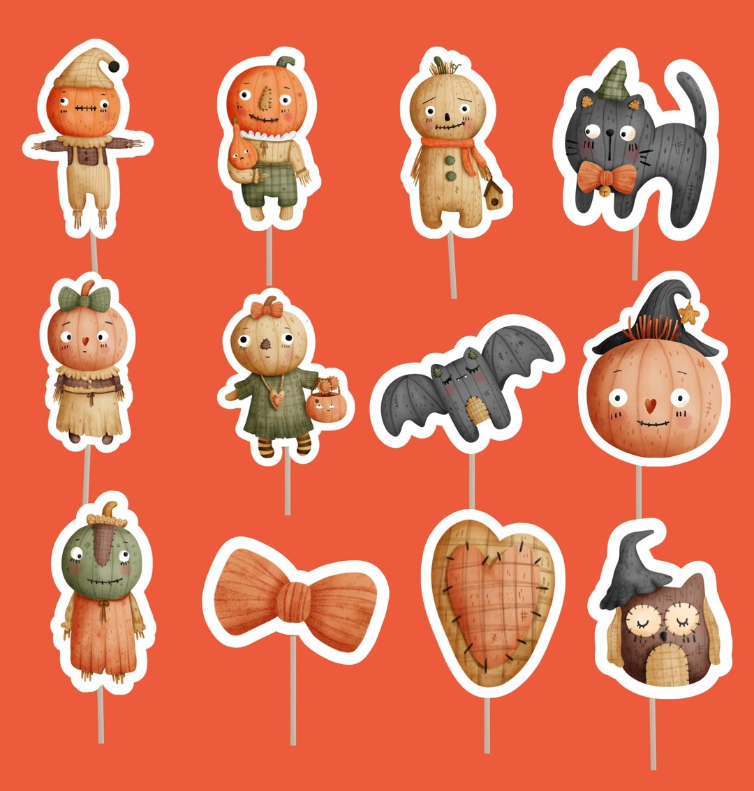 Voodoo Doll Halloween Sublimation Printable Cake Topper Digital Instant ...