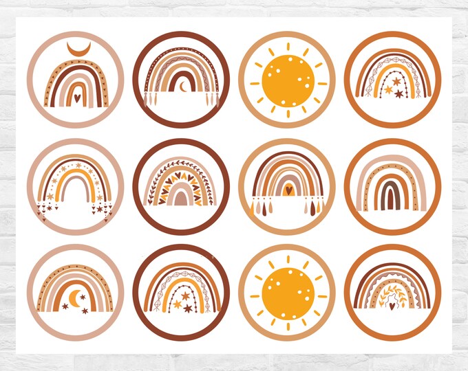 Neutral Rainbow Birthday, Boho Rainbow, Boho Rainbow 1st Birthday ...