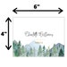 Editable Woods Mountain Pine Trees Table Numbers Place Cards Printable ...