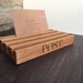 Oak Letter Rack Personalised Letter Storage Engraved Stationery Post ...