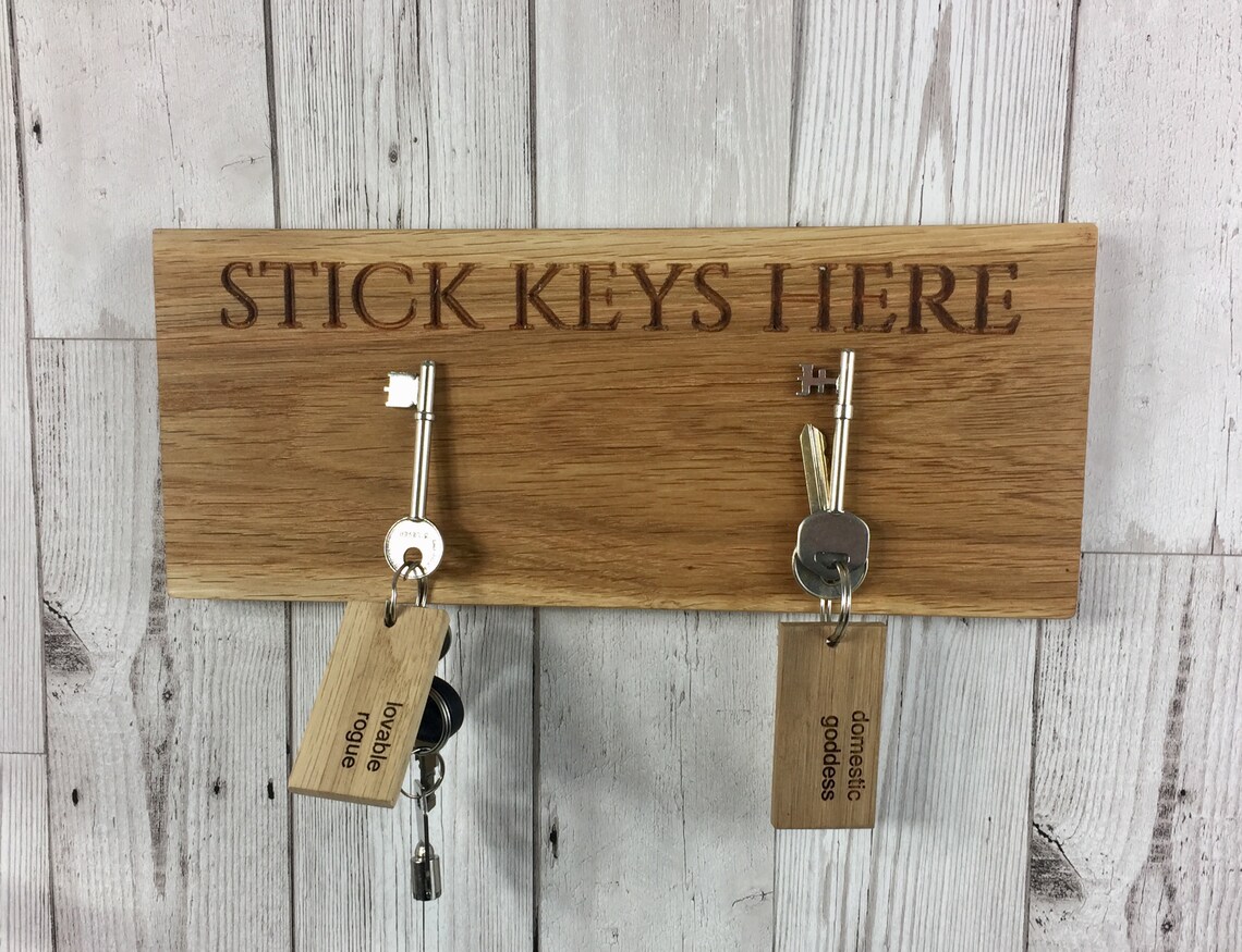 Magnetic Key Rack Personalised Key Hooks Key Storage - Etsy