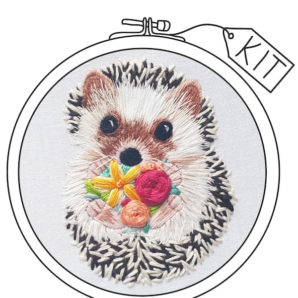 Hedgehog Embroidery - Etsy