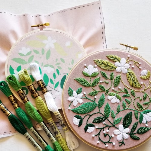 Pastel Skies Embroidery Embroidery Pattern Downloadable | Etsy