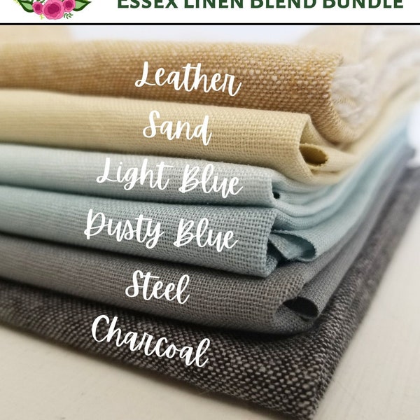 Blue Linen Fabric - Etsy