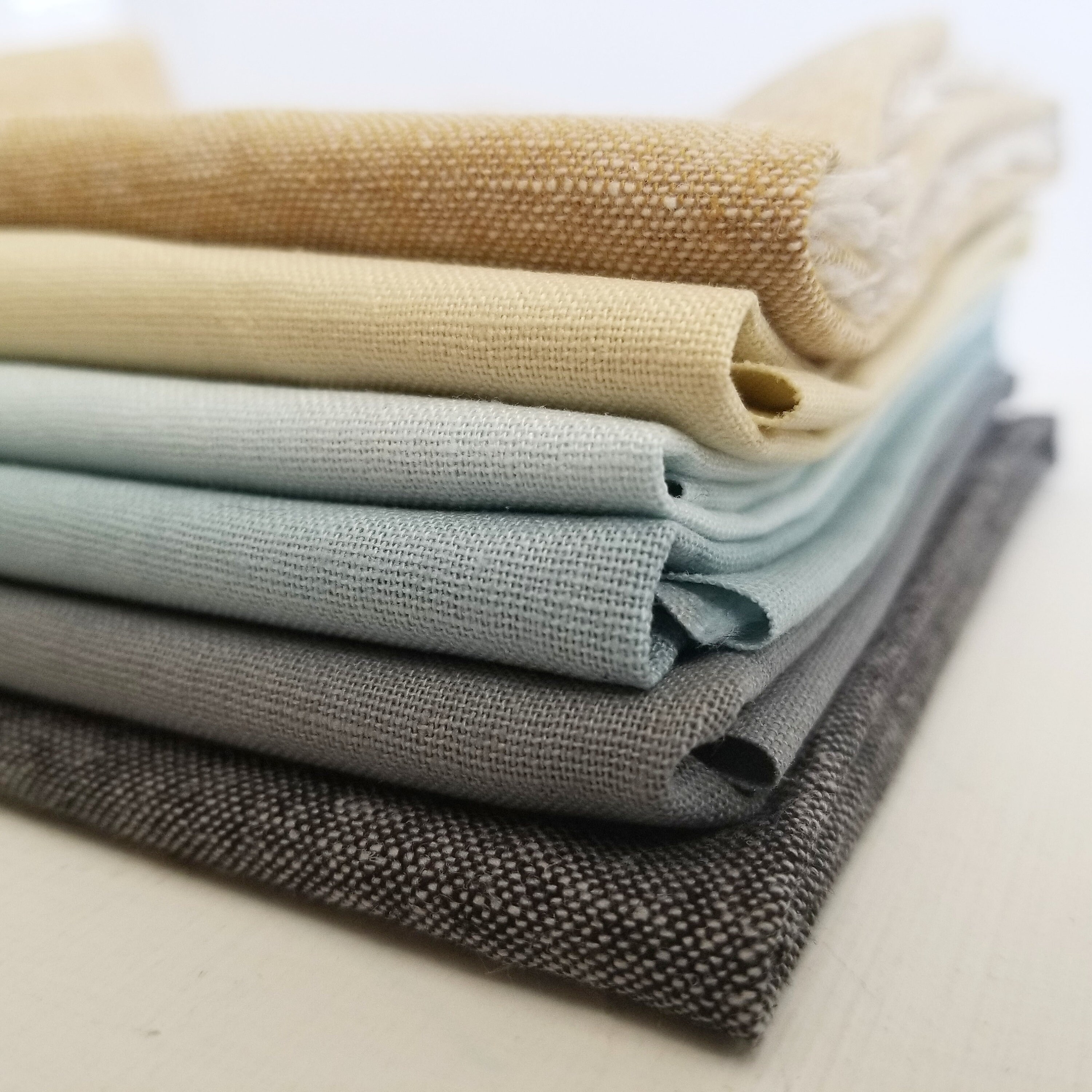 Neutral Colors Linen Bundle Fat Quarter Pack of Linen Blend - Etsy Canada