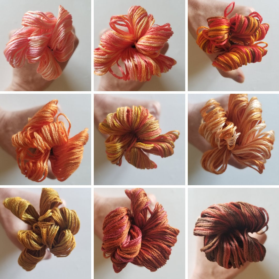 DMC Color Variations Cotton Embroidery Floss: 4110 Through 4135. Single ...